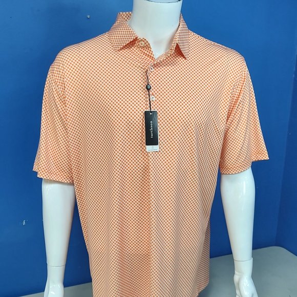 Turtleson | Shirts | Nwt Turtleson Diagonal Gingham Performance Polo ...
